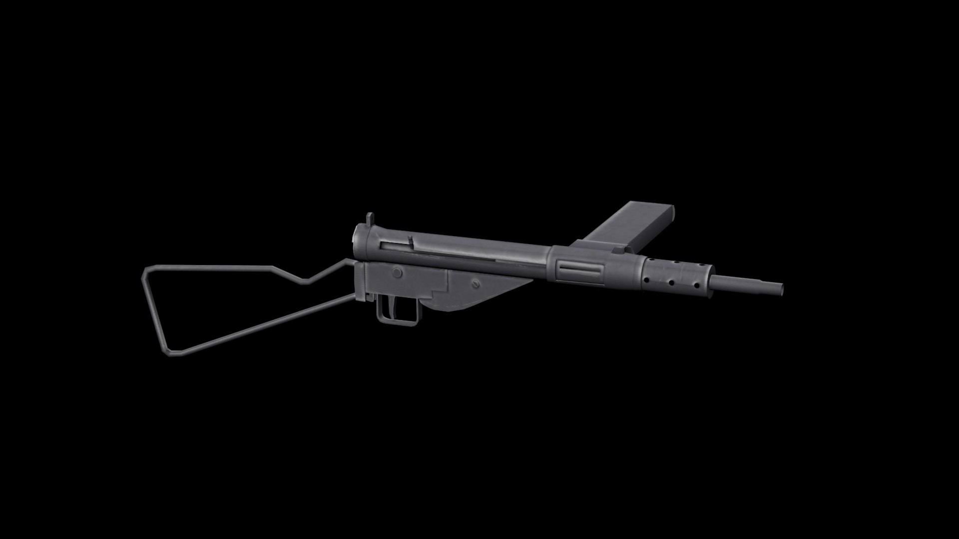 3d Sten Gun Mk Ii Model