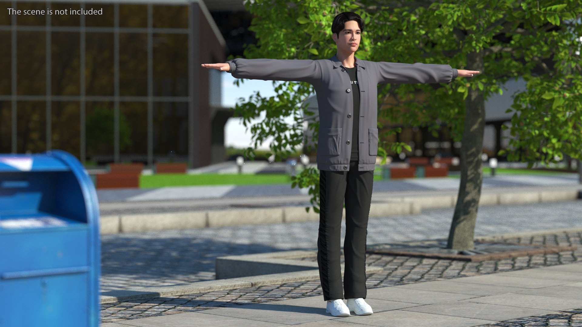 Chinese Man T-Pose 3D Model - TurboSquid 1868506