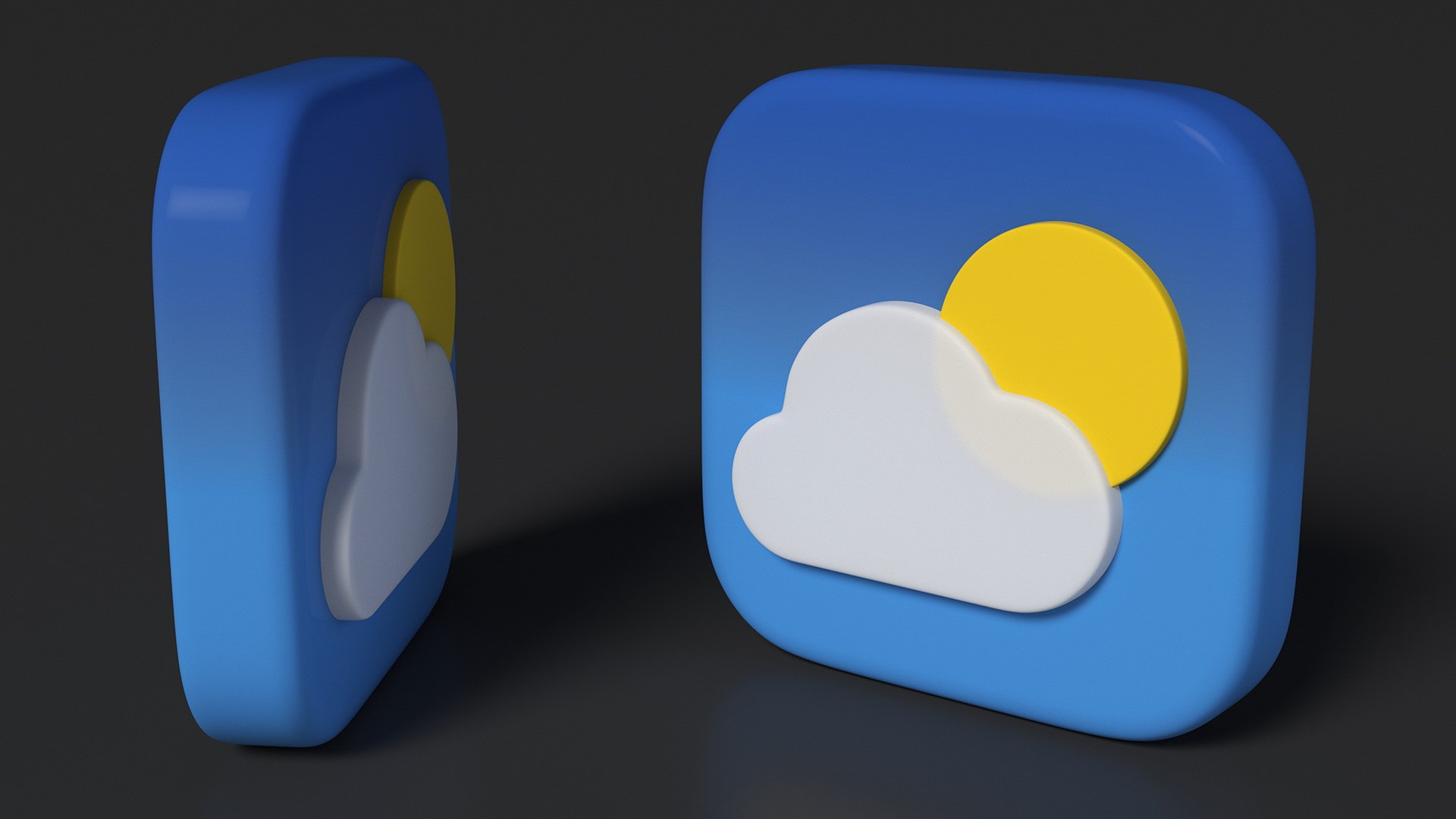 3D IPhone IOS Weather Icon - TurboSquid 2222892