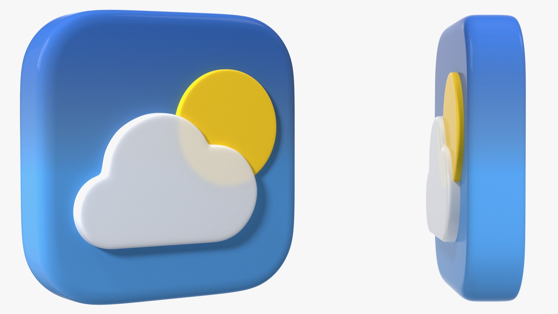 3D IPhone IOS Weather Icon - TurboSquid 2222892