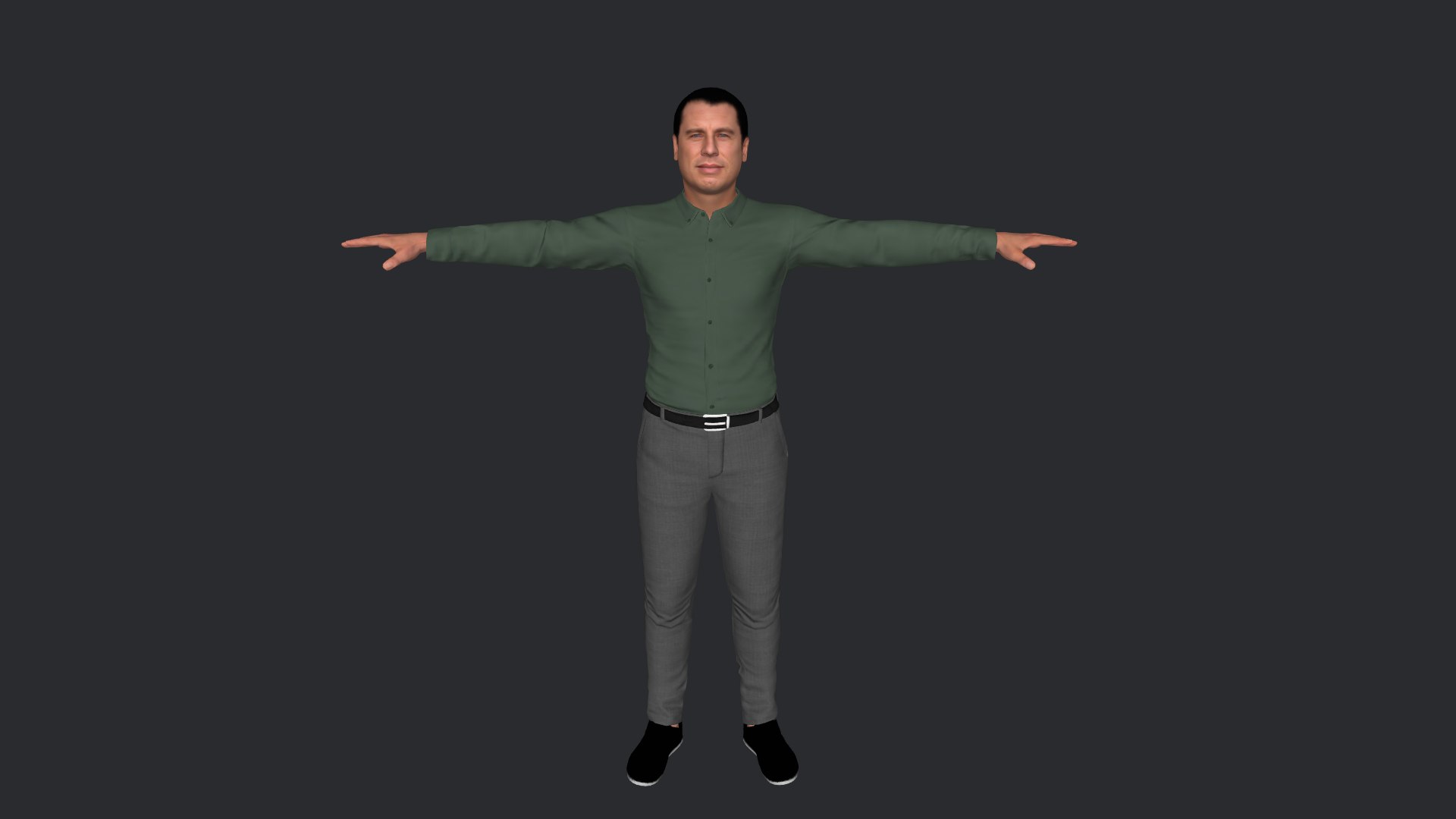 John Travolta Hyper Realistic Full Body Fully Rigged 3D Character 3D ...
