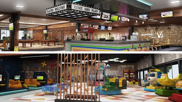 3D big center interior design - TurboSquid 1506892