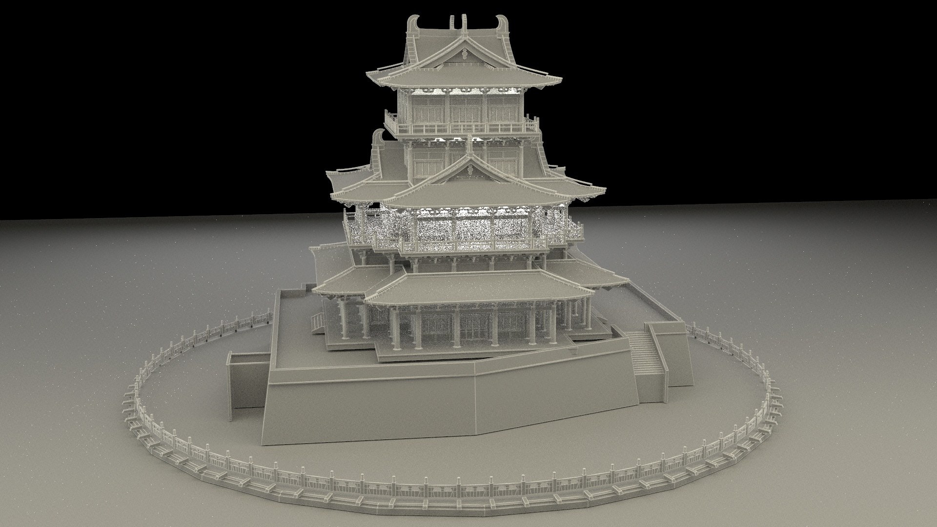 3D Model Chinese Ancient House - TurboSquid 2120750