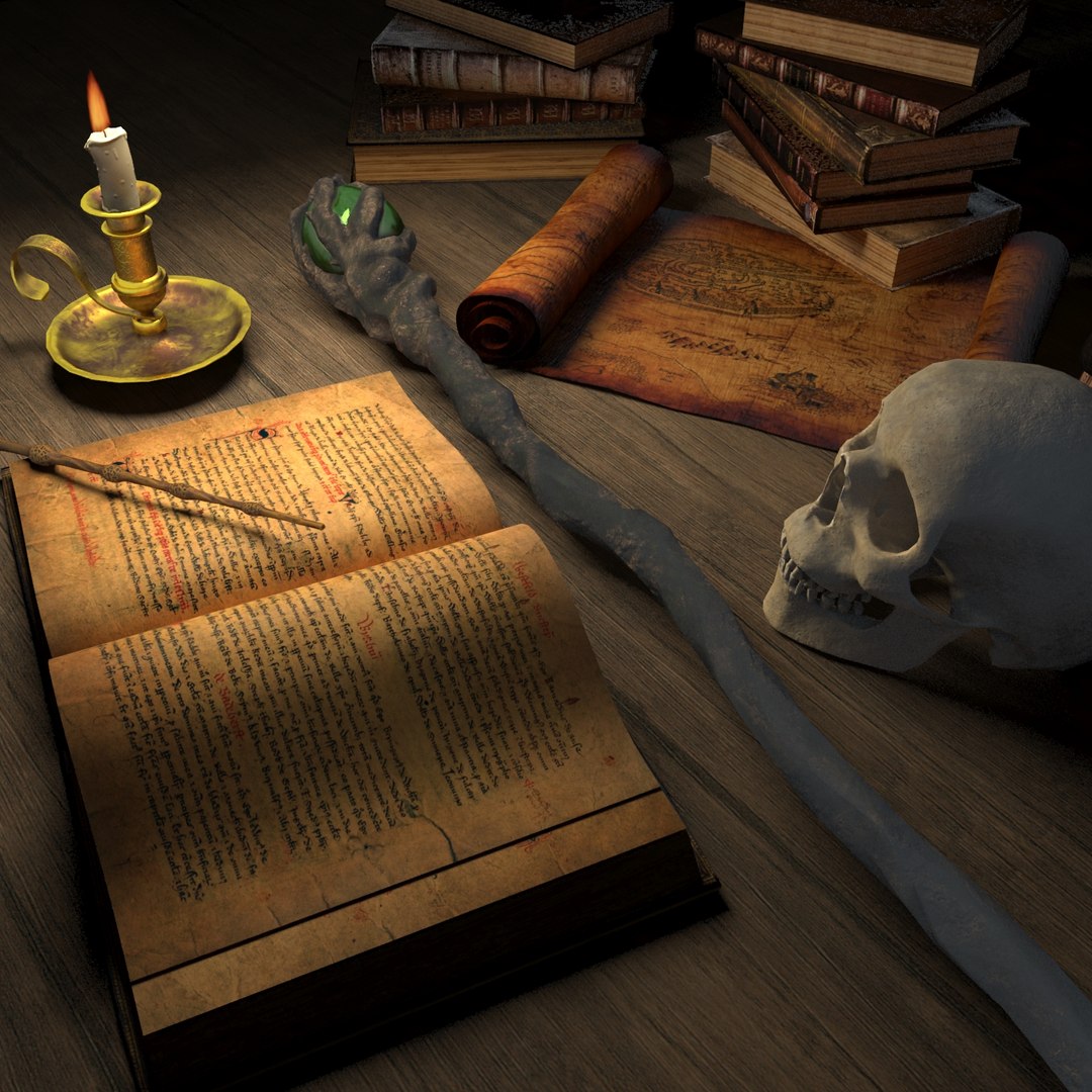 wizard table magical 3d model