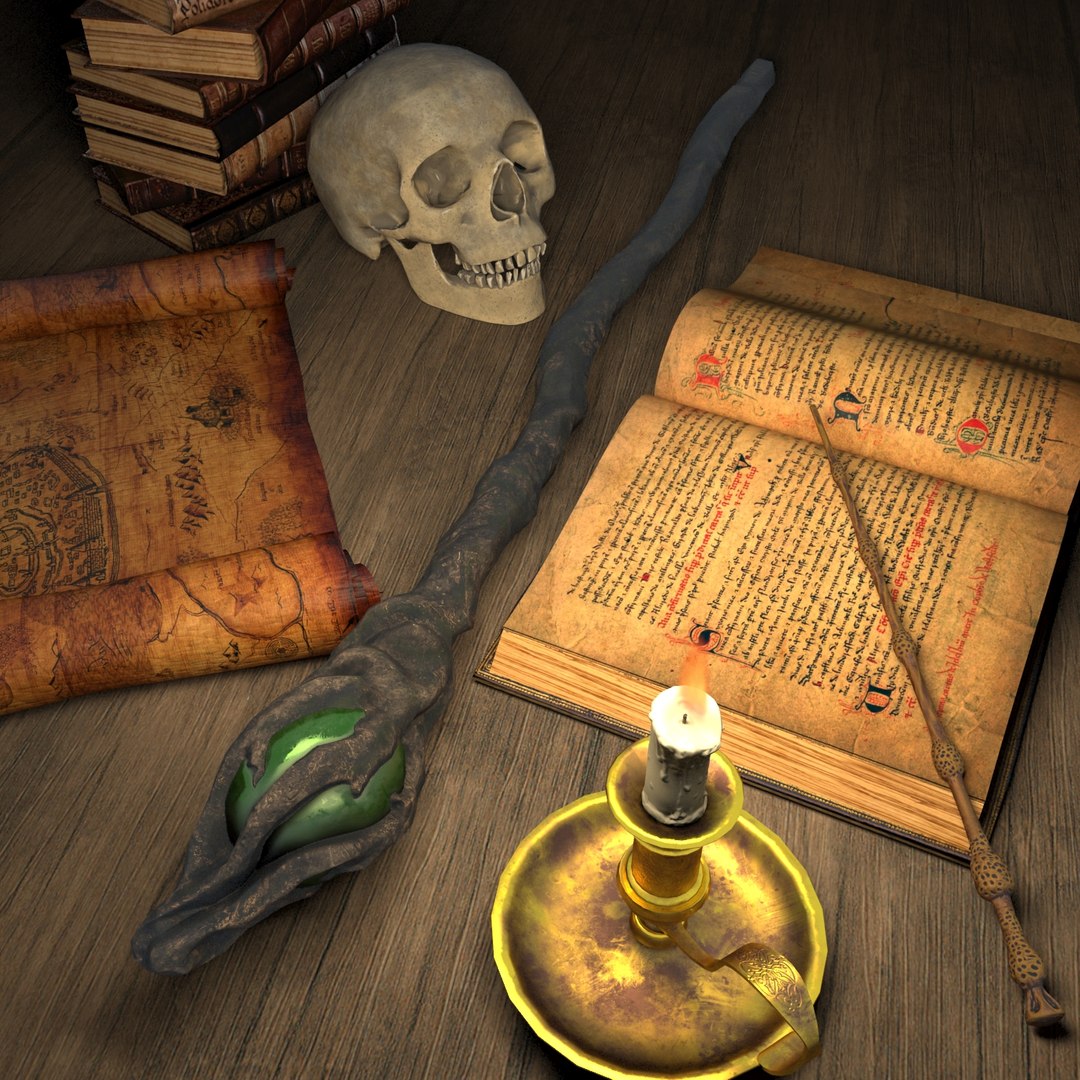 wizard table magical 3d model