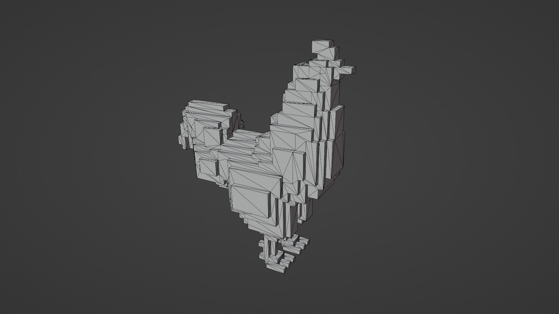 Voxel Rooster model - TurboSquid 1946132