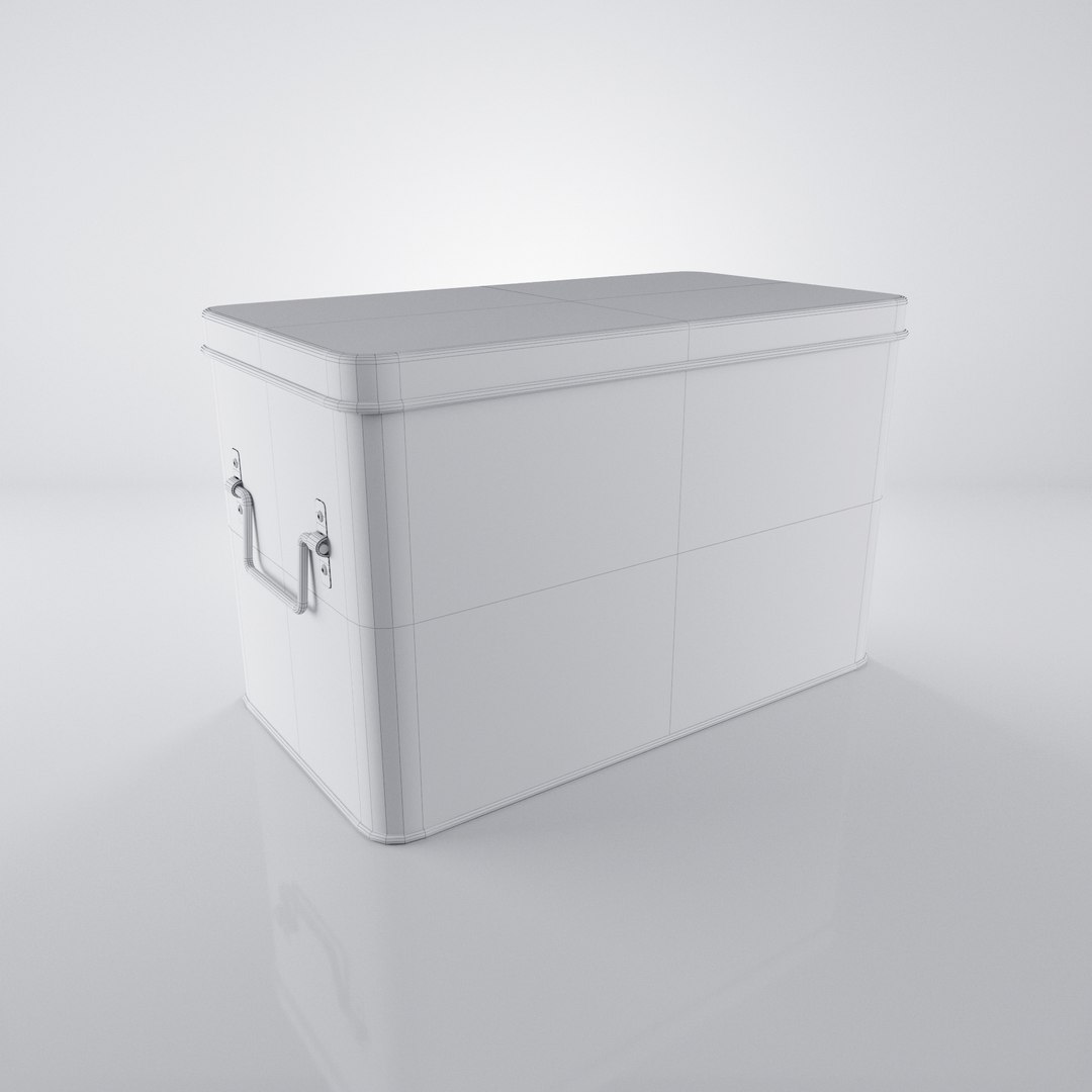 3d Model Red Medicine Box