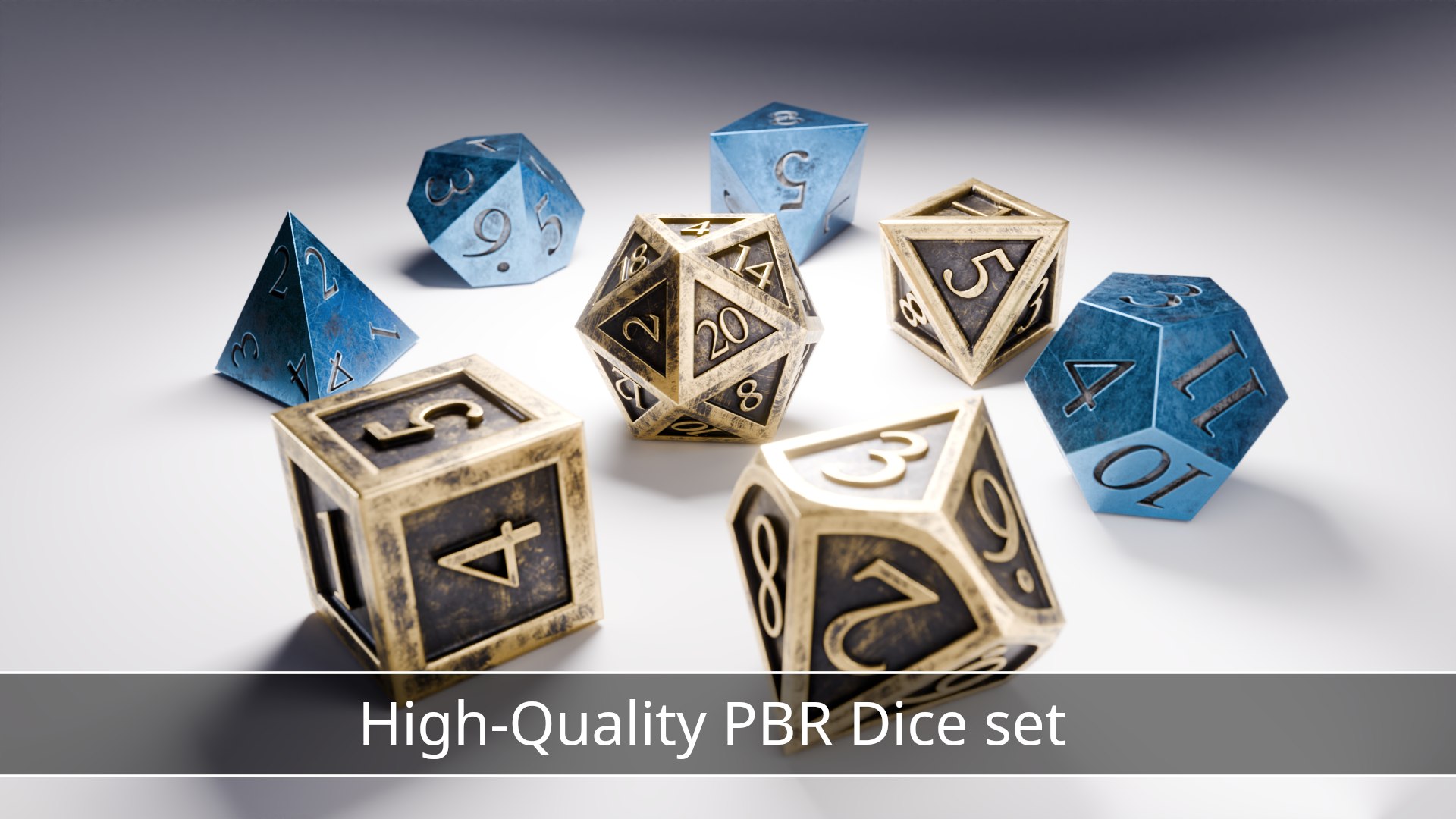 3D Role Playing Dice PBR Printable Low-poly 3D Mode Model - TurboSquid ...