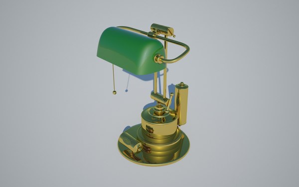 3d library lamp model