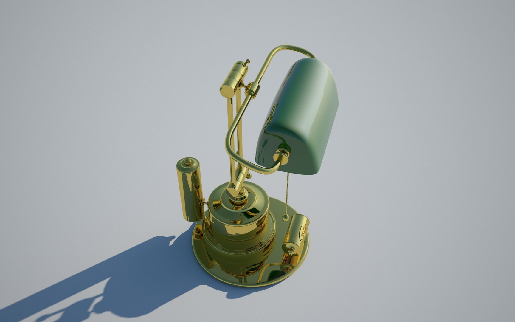 3d library lamp model