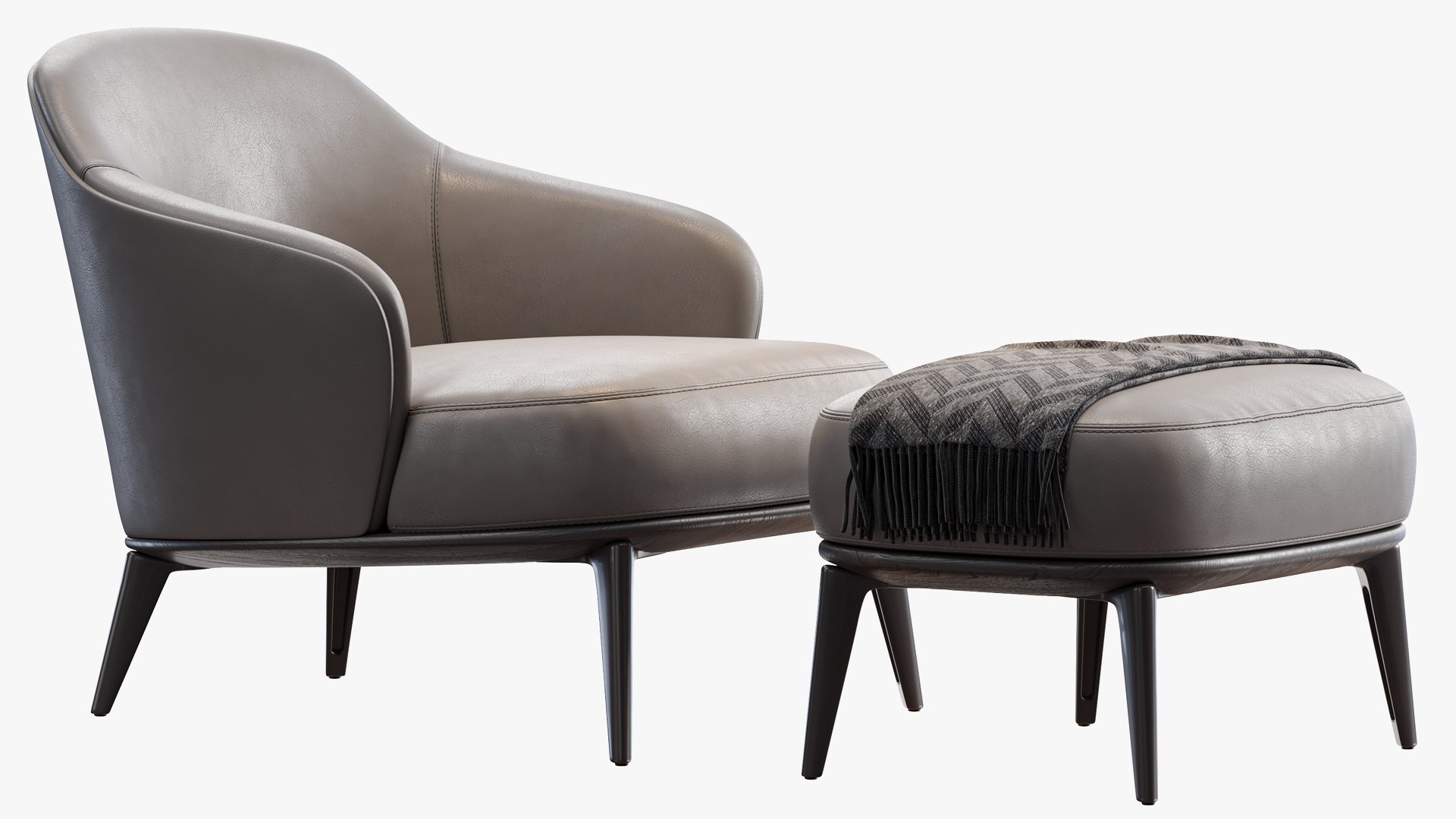 3D LESLIE Armchair By MINOTTI Model - TurboSquid 2007617