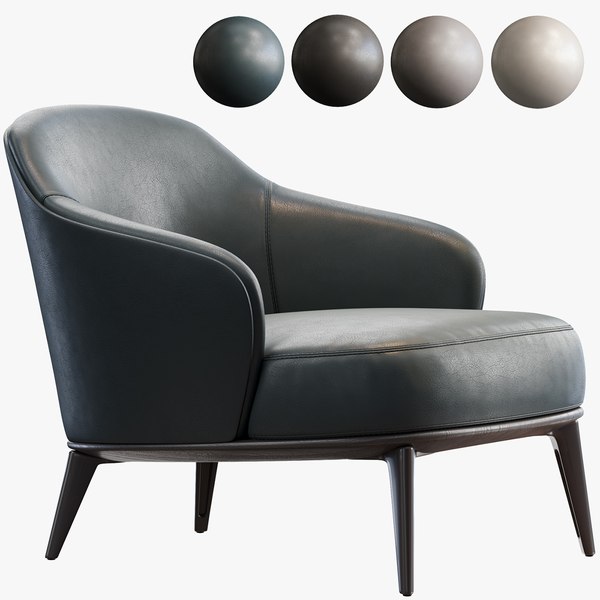 3D LESLIE Armchair by MINOTTI model - TurboSquid 2007617
