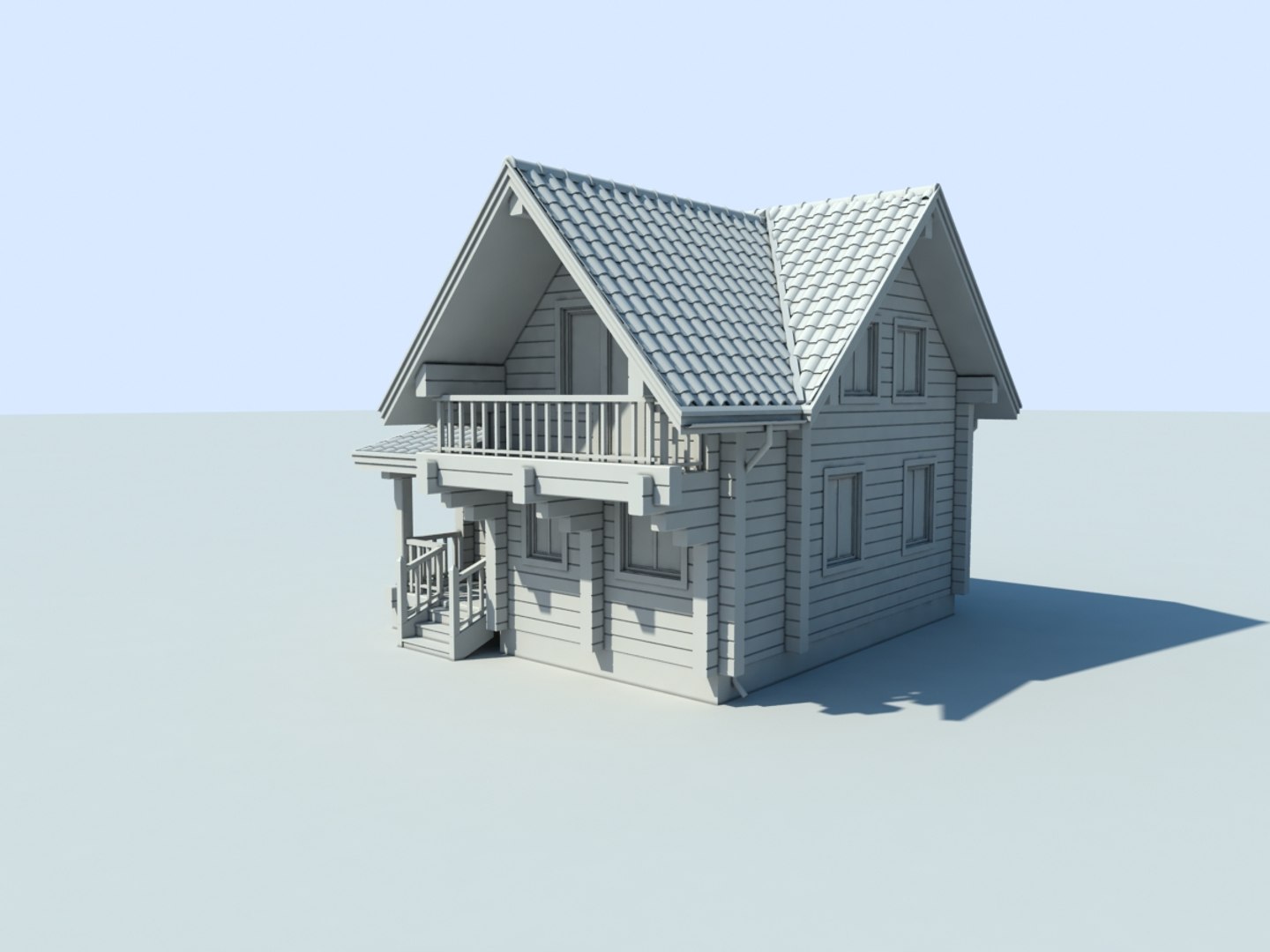3d Cottage Model