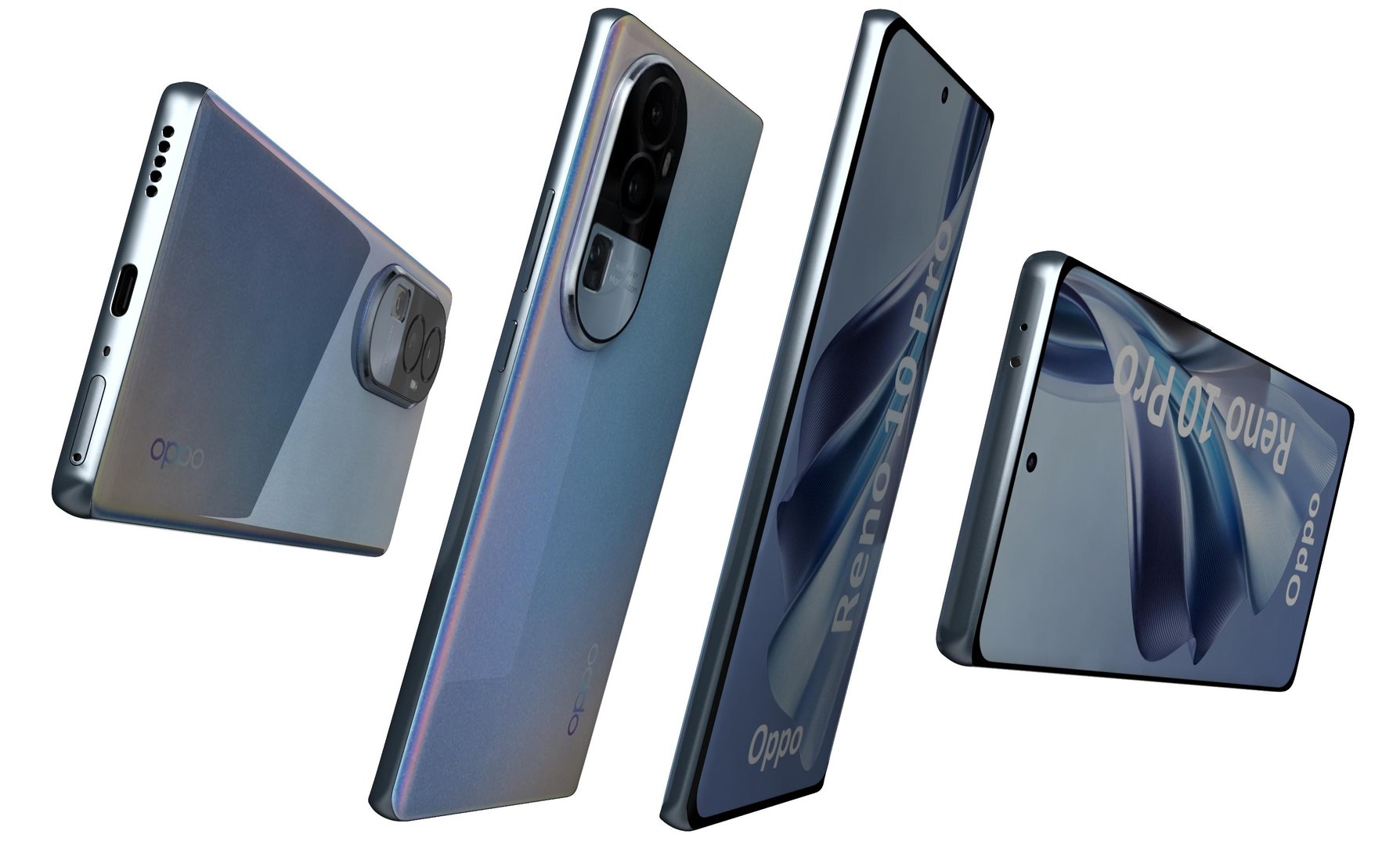 3D OPPO Reno 10 Pro Blue - TurboSquid 2085501