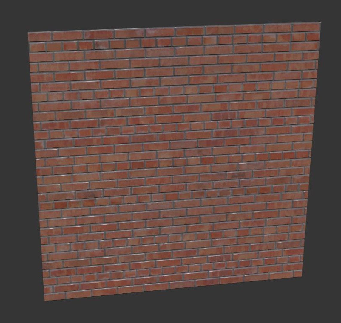 Ultra Realistic Brick Red 3D Model - TurboSquid 1612409
