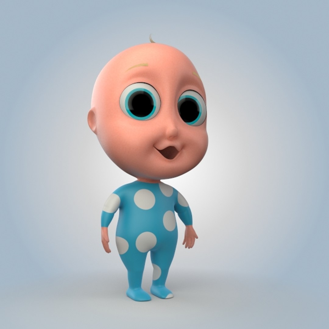 Baby Cartoon 3D Model - TurboSquid 1561374