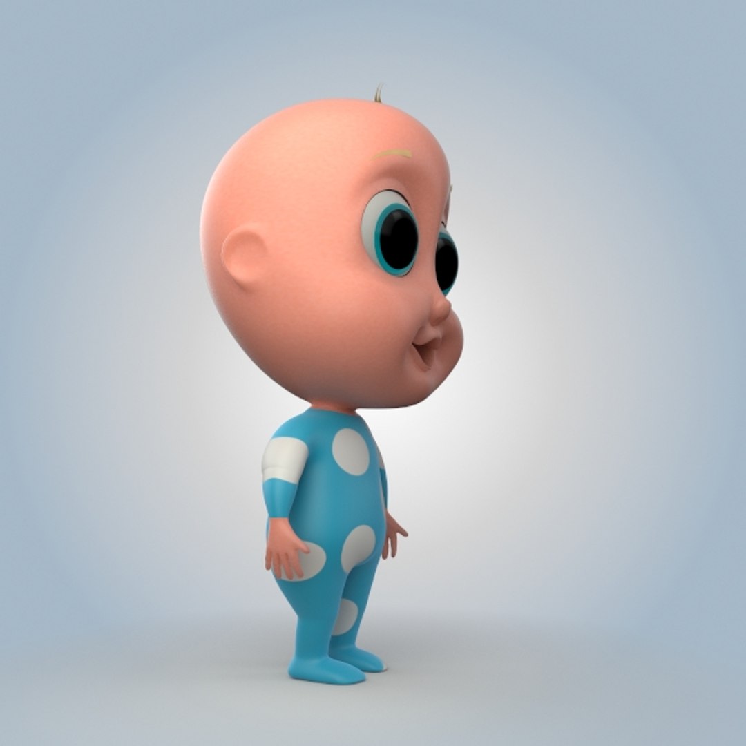Baby Cartoon 3D Model - TurboSquid 1561374