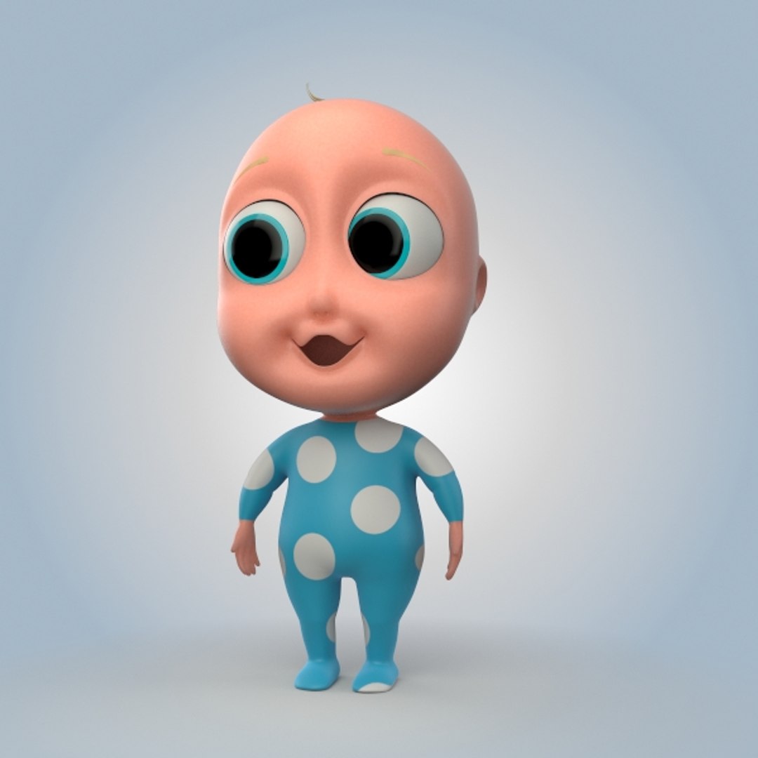 Baby Cartoon 3D Model - TurboSquid 1561374