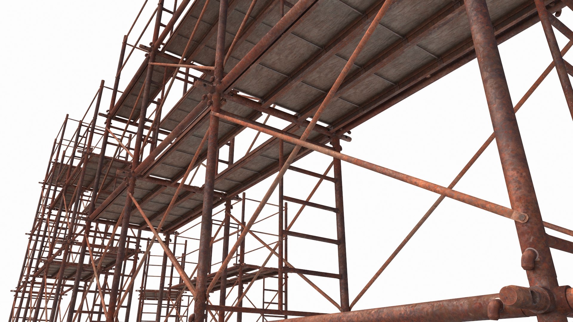 Old Rusty Scaffolds 3D Model - TurboSquid 1548629