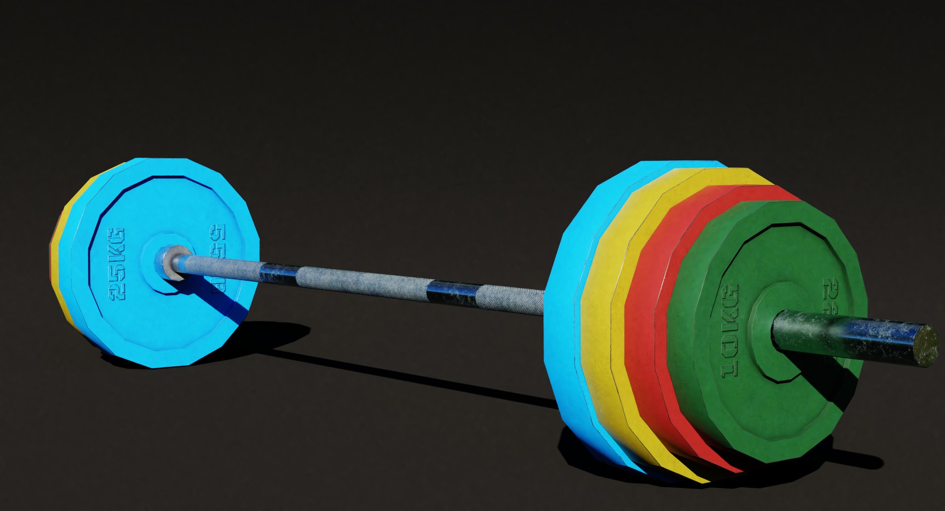 3D Gym Barbell Weight Plates Model - TurboSquid 1306417