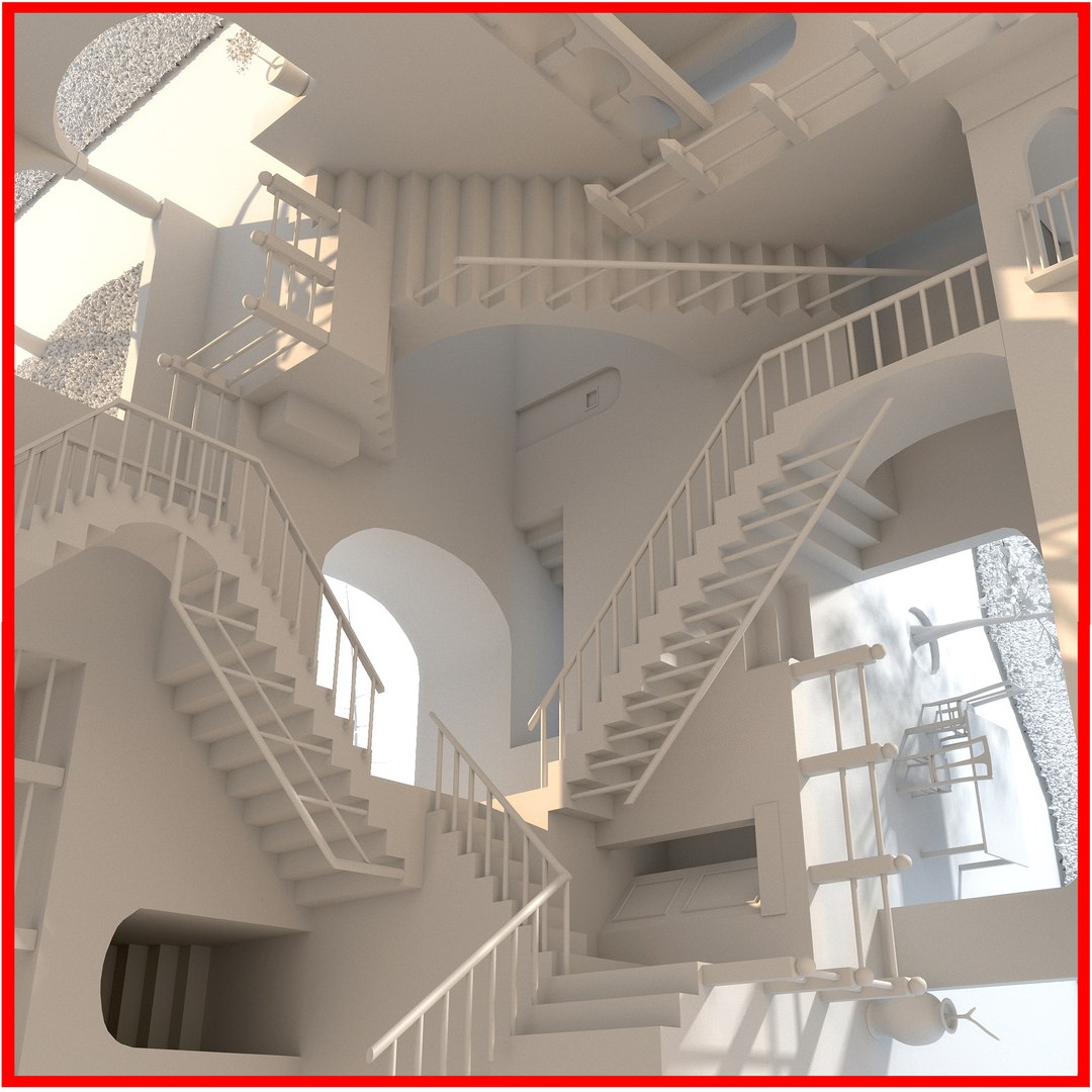 Eschers Relativity 3d Model