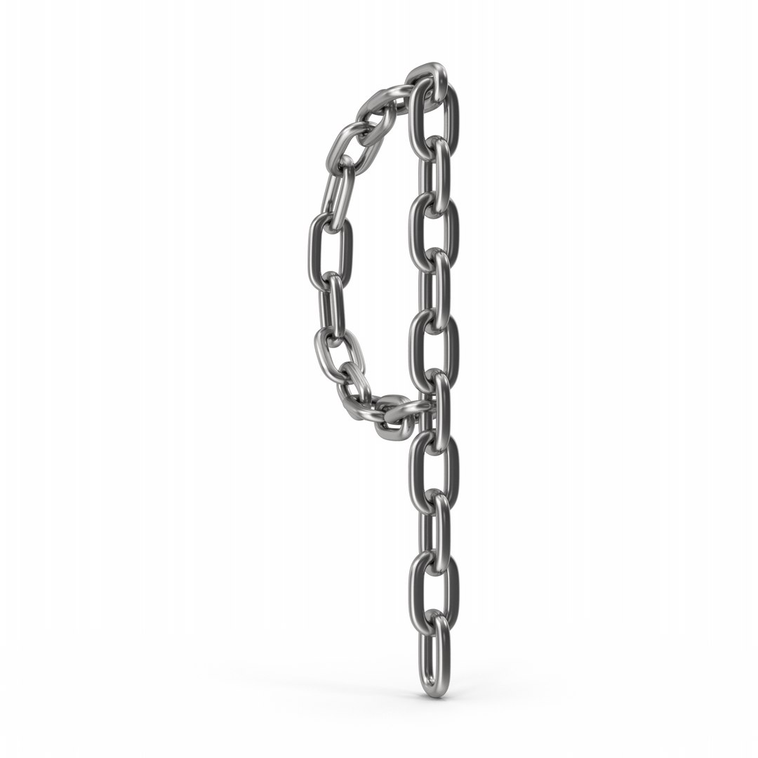 Chain Letter P model - TurboSquid 2024685