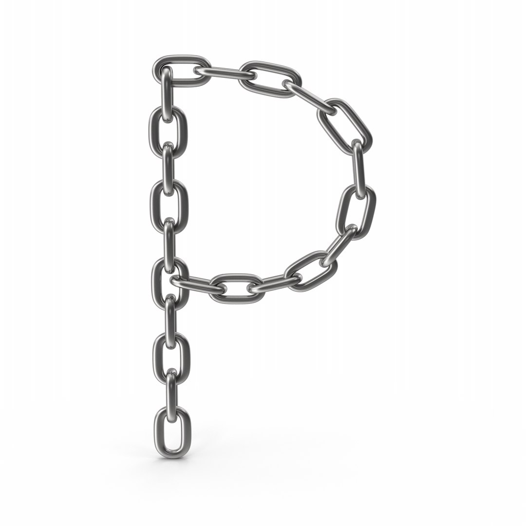 Chain Letter P model - TurboSquid 2024685