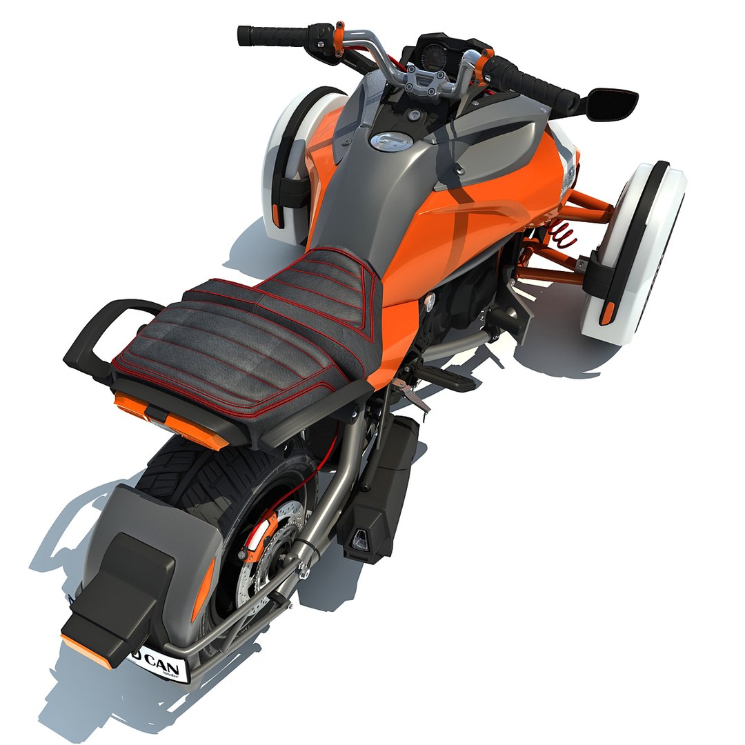 3d Model Can-am Spyder F3 Motorcycle