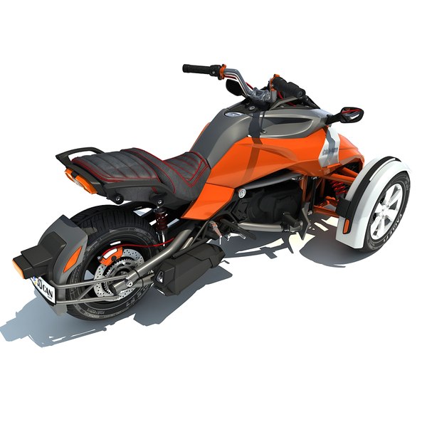 3d model can-am spyder f3 motorcycle