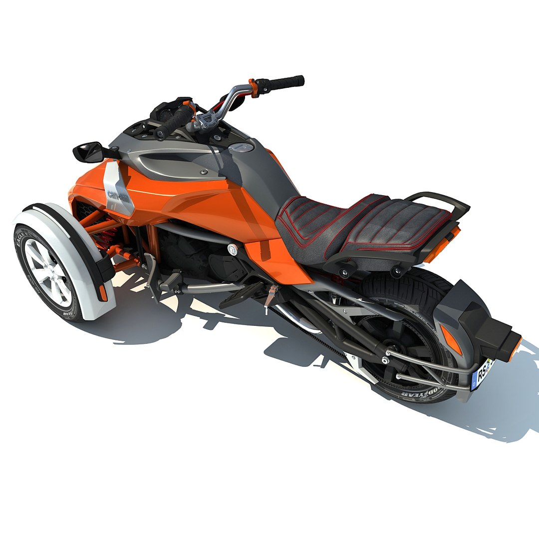 3d Model Can-am Spyder F3 Motorcycle