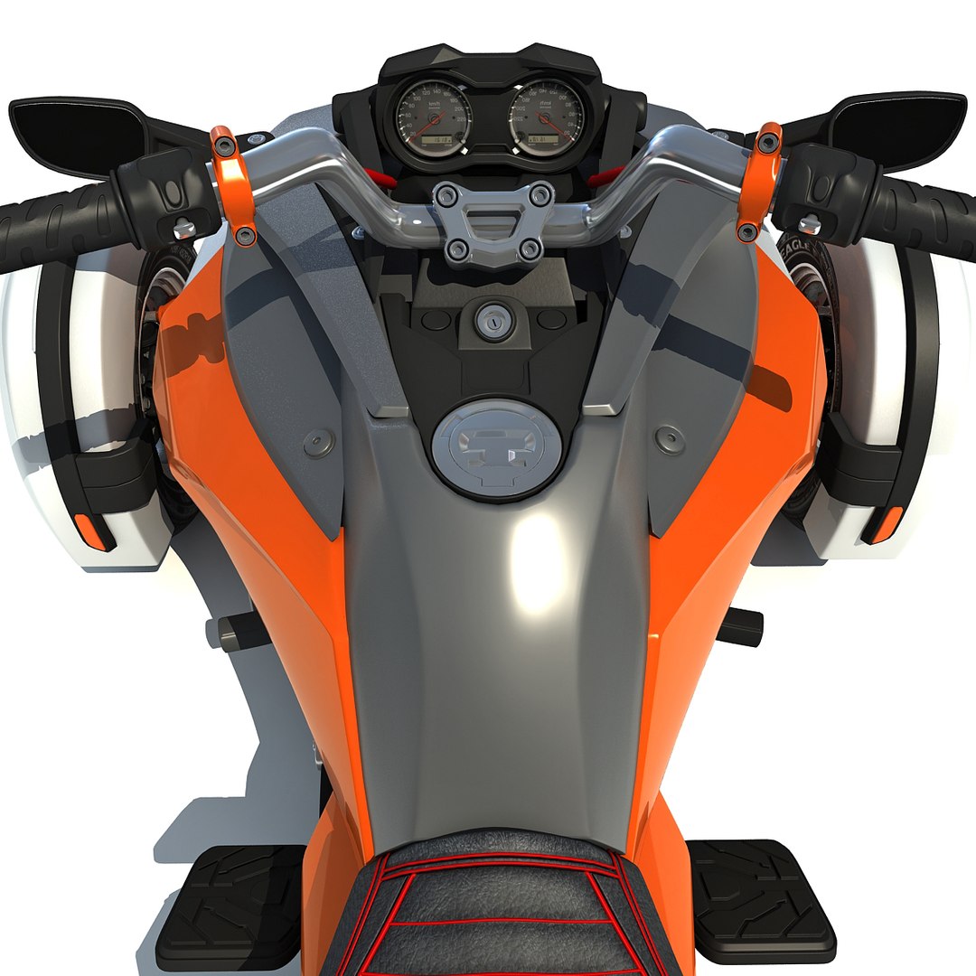 3d Model Can-am Spyder F3 Motorcycle