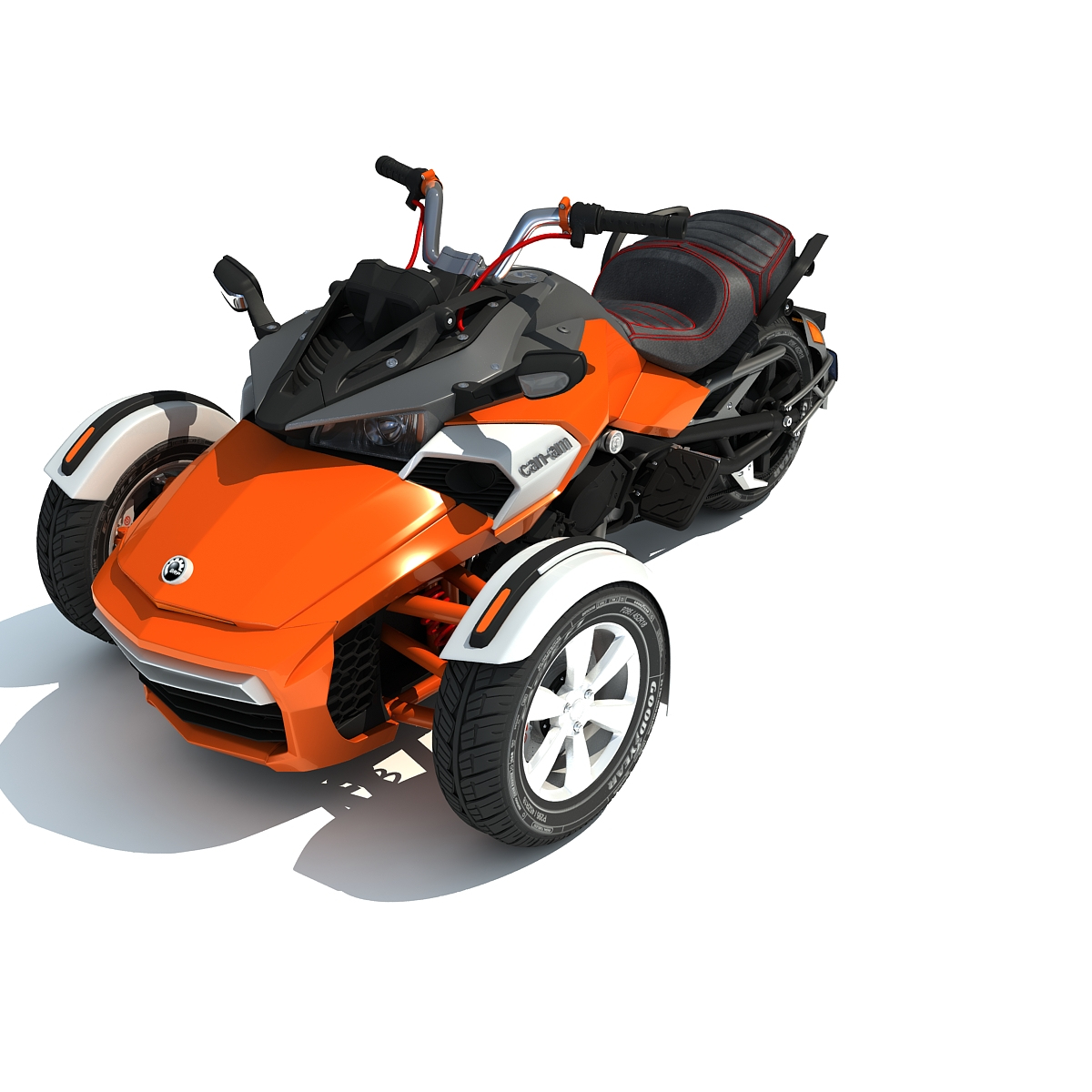 3d model can-am spyder f3 motorcycle