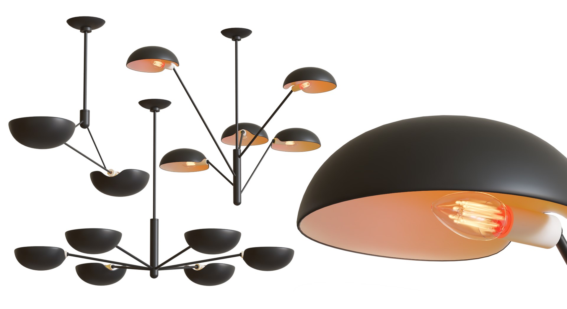 3D Nevel Chandelier Set - TurboSquid 2325298