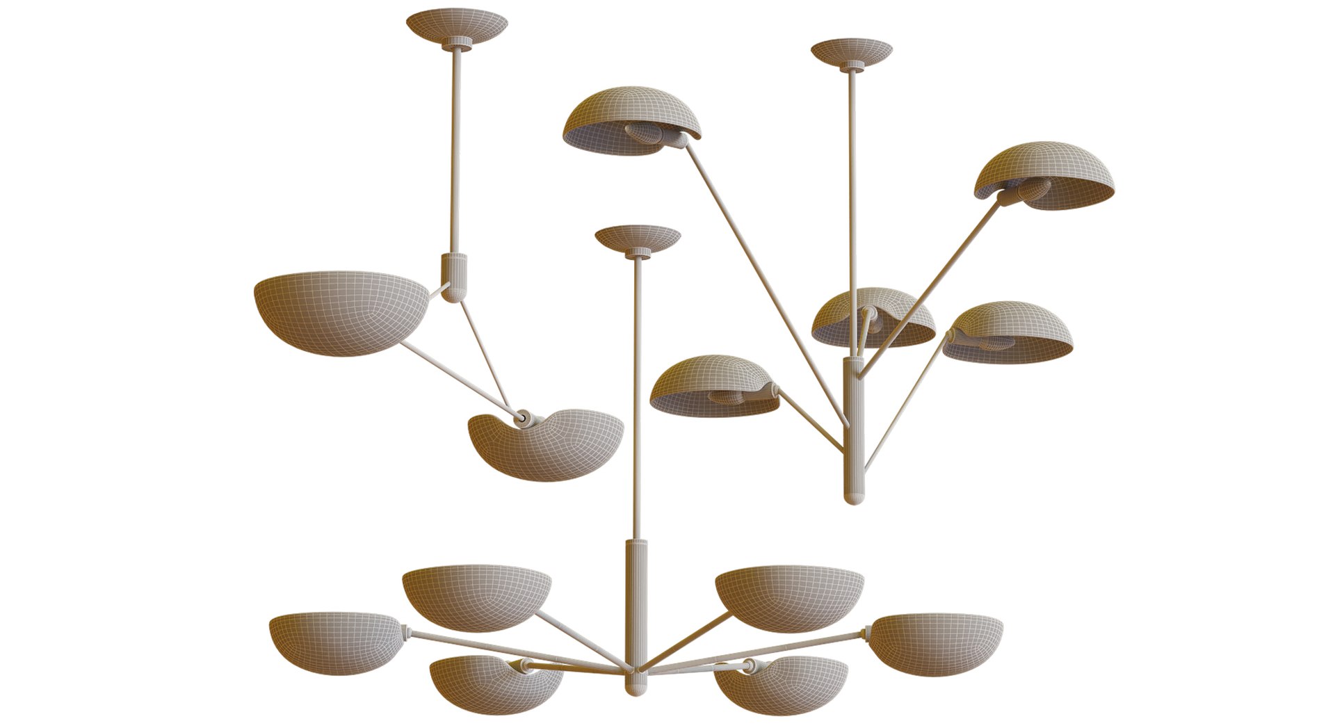 3D Nevel Chandelier Set - TurboSquid 2325298