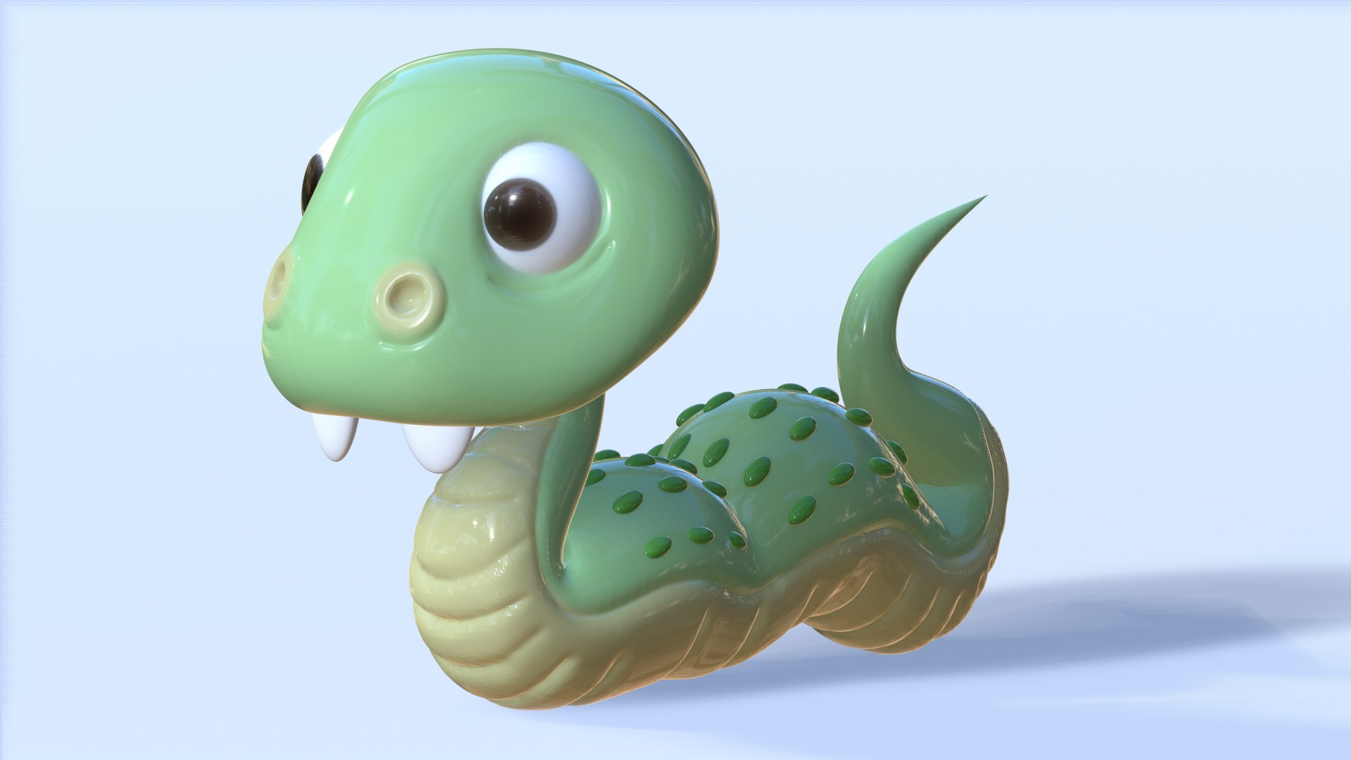 Cobra Kawaii 3D - TurboSquid 2226942