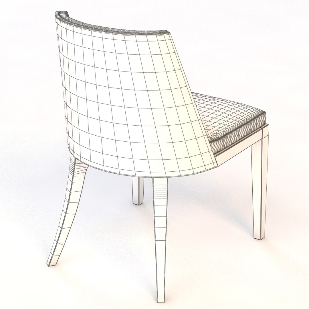 3d Model Crescent Chair