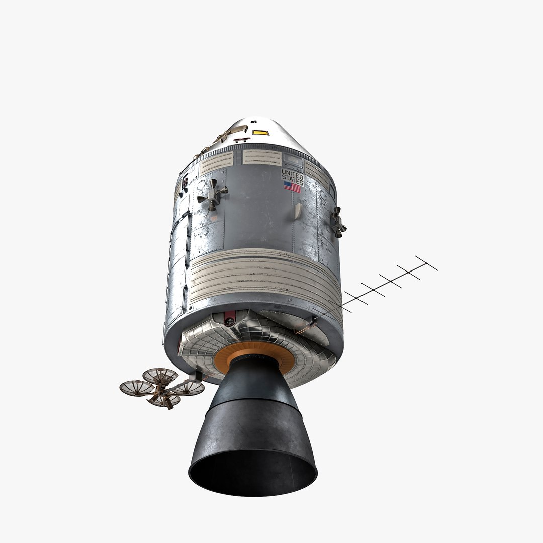 3D model apollos spaceship - TurboSquid 1447964