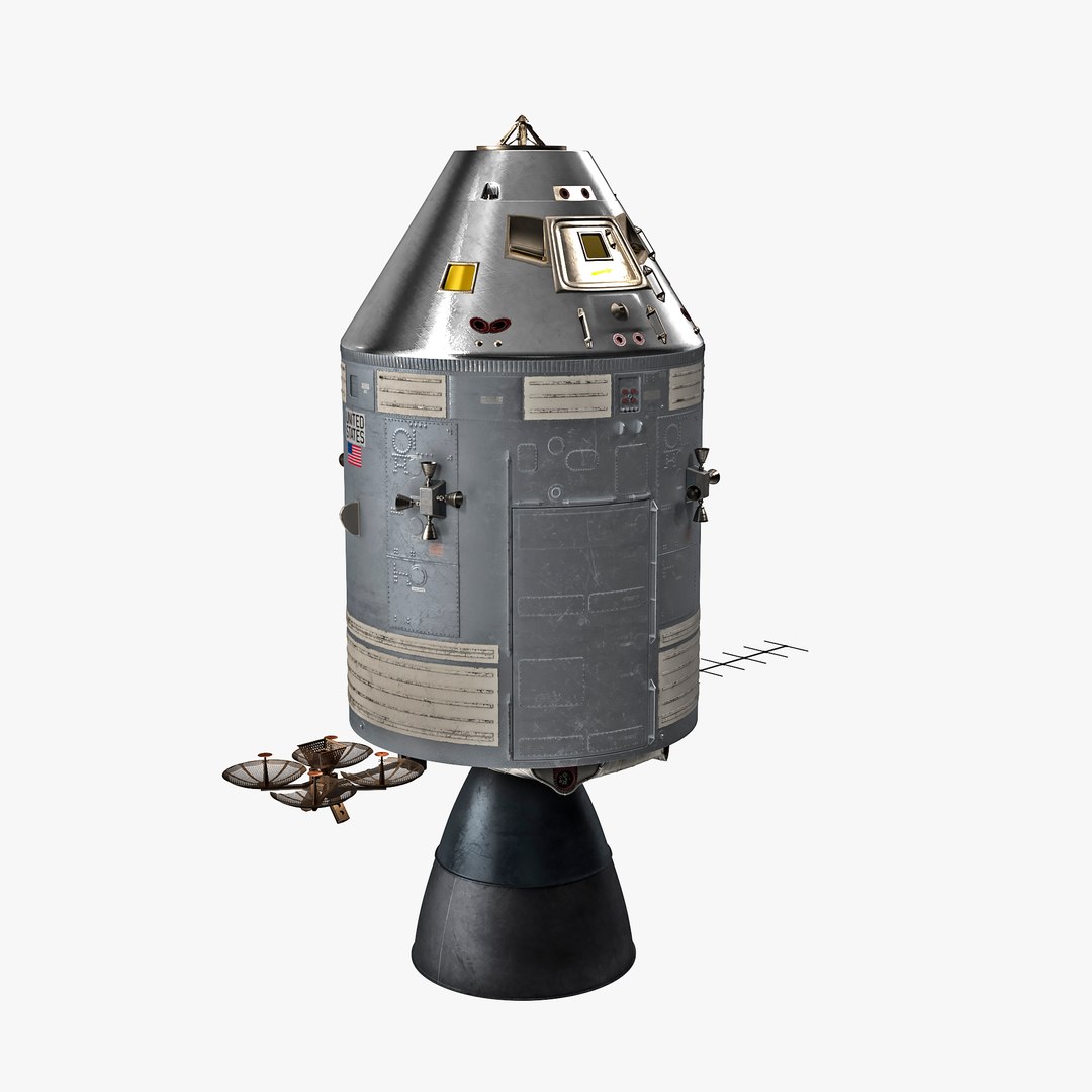 3D model apollos spaceship - TurboSquid 1447964