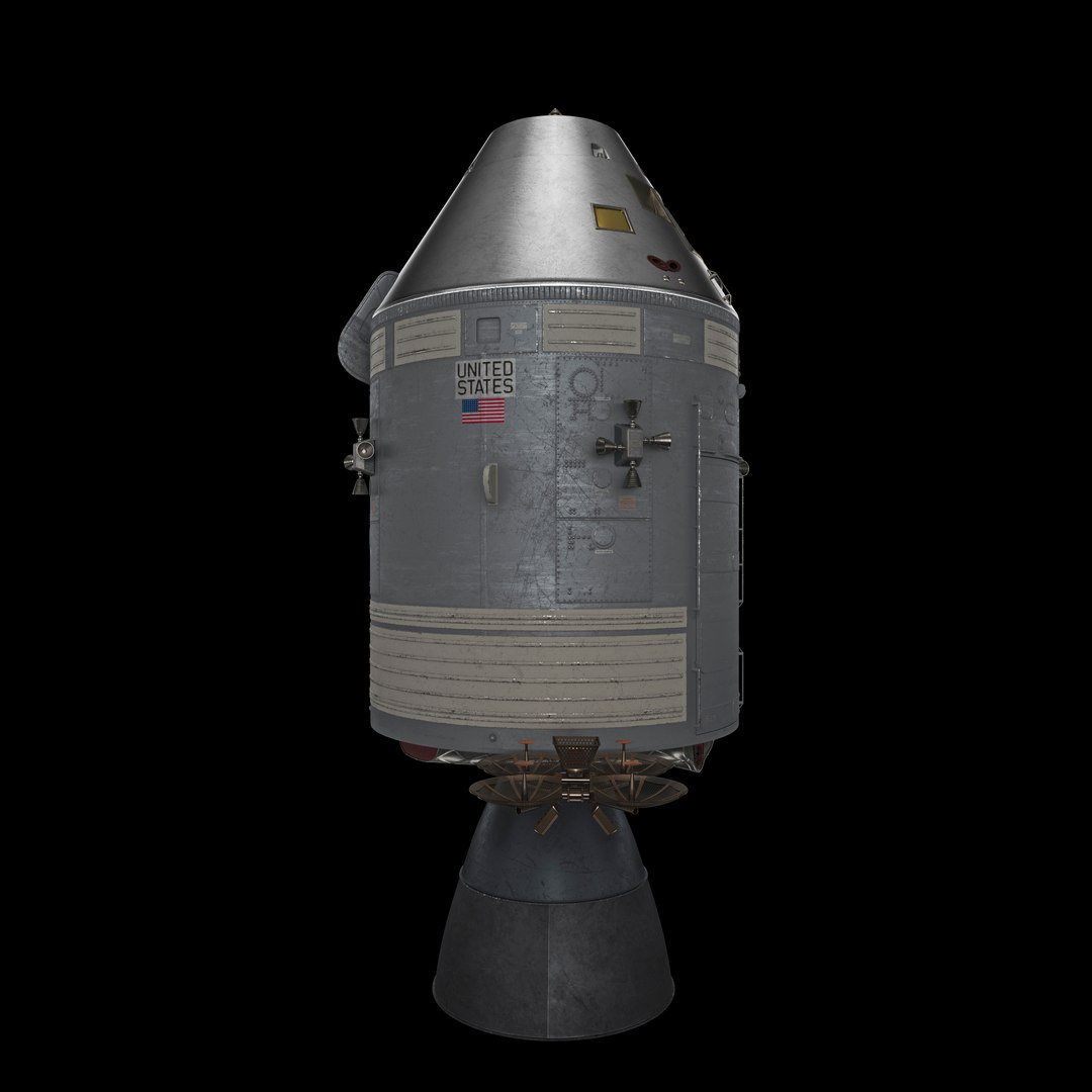 3D model apollos spaceship - TurboSquid 1447964