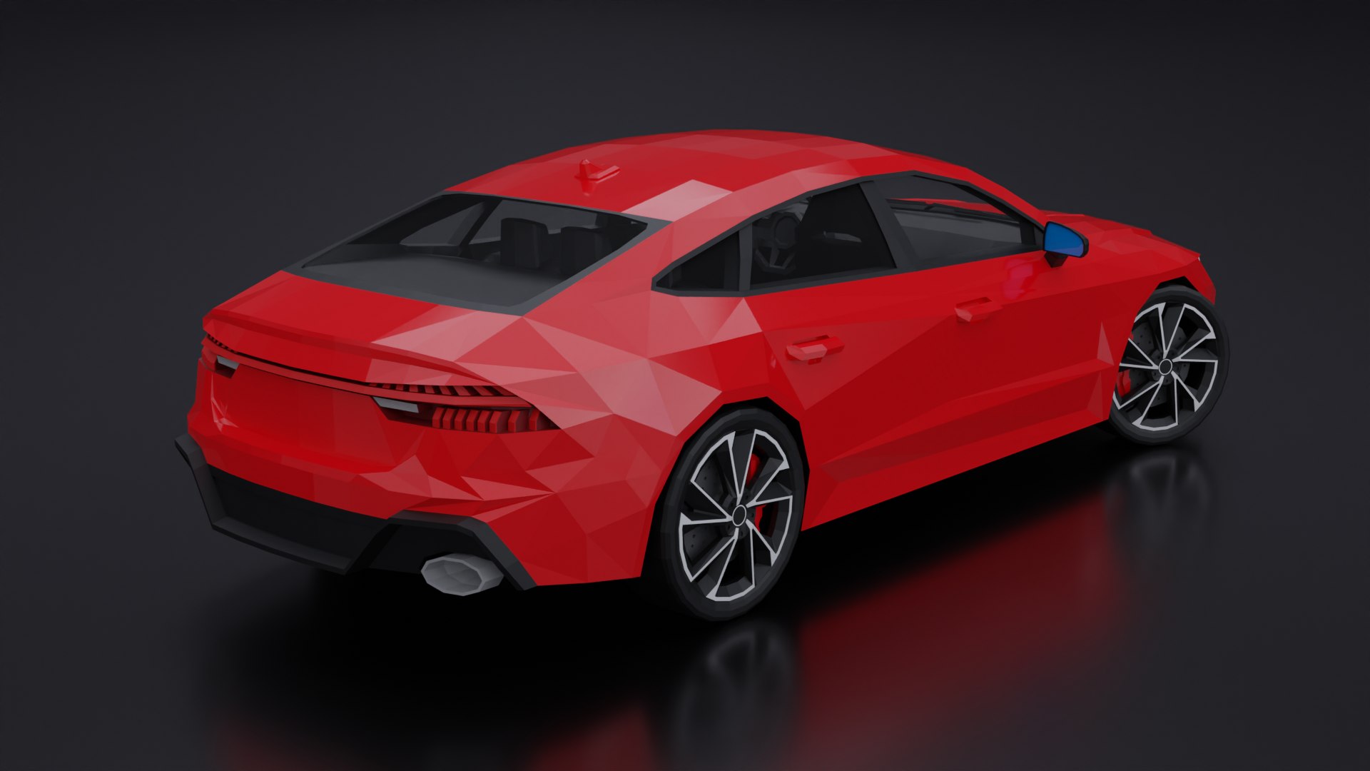 3D Model Low Poly Audi RS7 Sportback 2020 - TurboSquid 2338353