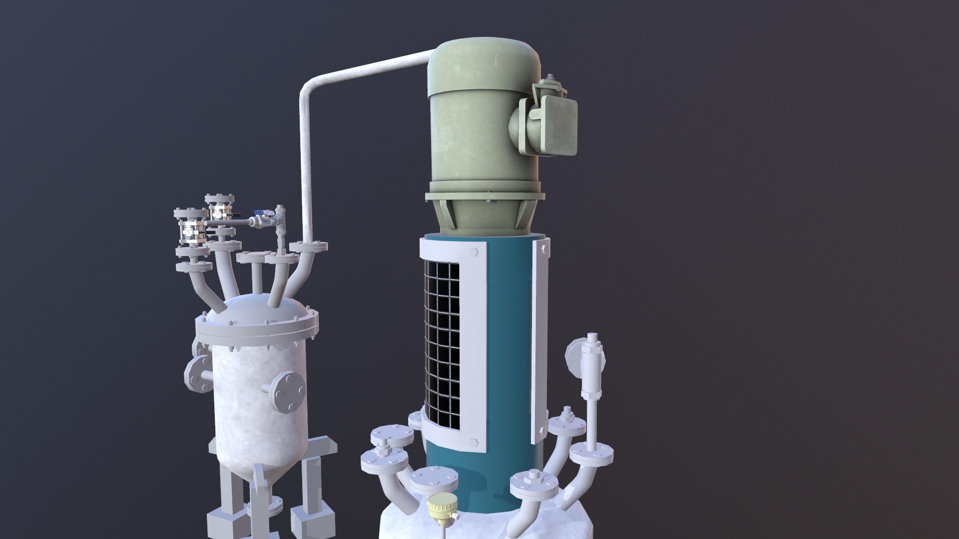 3D Reactor Horizontal Condenser - TurboSquid 2288817