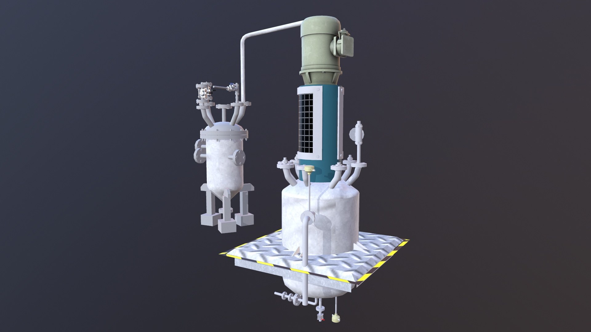 3D Reactor Horizontal Condenser - TurboSquid 2288817