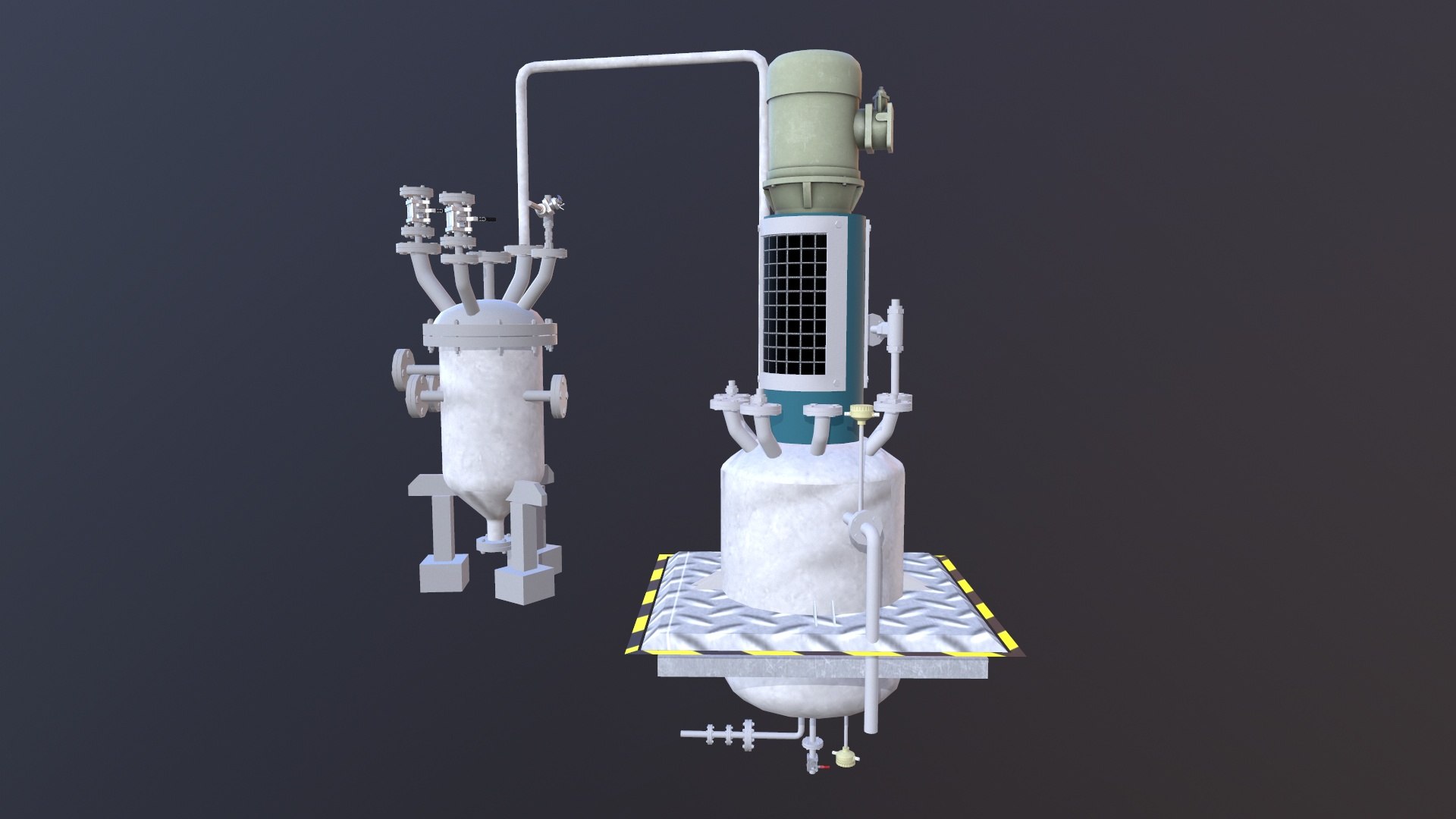 3D Reactor Horizontal Condenser - TurboSquid 2288817