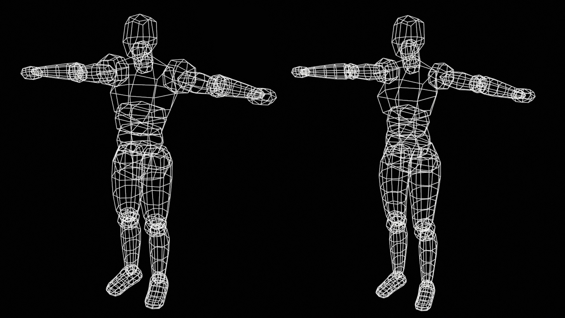 Rigged Dummy Characters For Game Prototyping 3D Model - TurboSquid 2046993