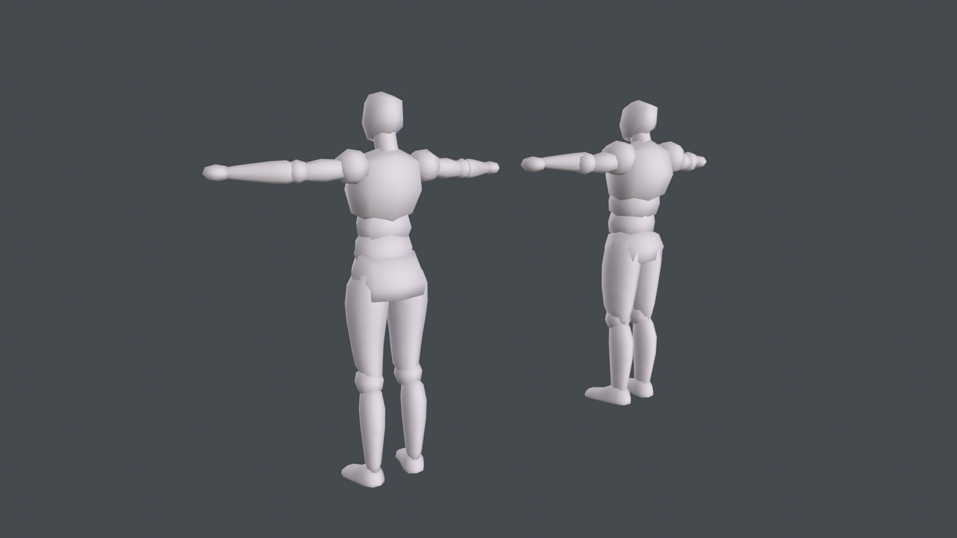 Rigged Dummy Characters For Game Prototyping 3D Model - TurboSquid 2046993