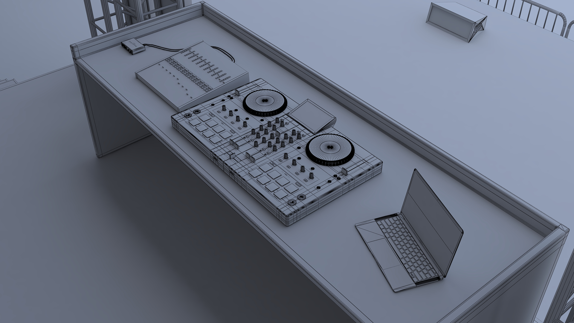 Mega Stage DJ Set 3D model - TurboSquid 1894956