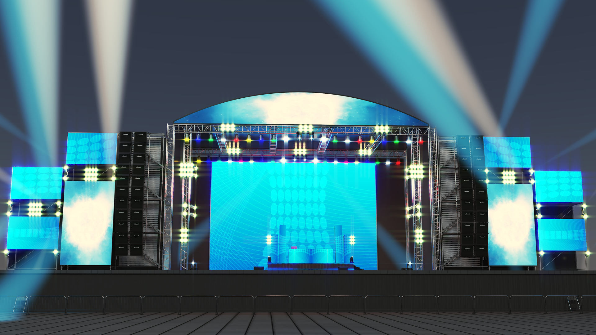 Mega Stage DJ Set 3D 모델 - TurboSquid 1894956