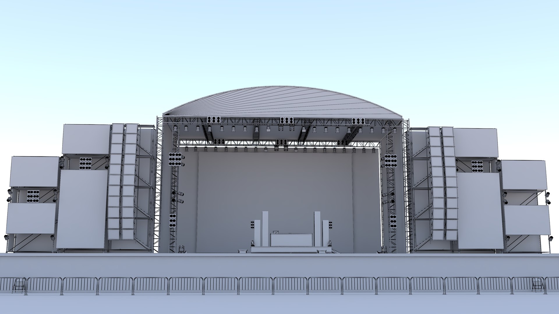 Mega Stage DJ Set 3D Model - TurboSquid 1894956