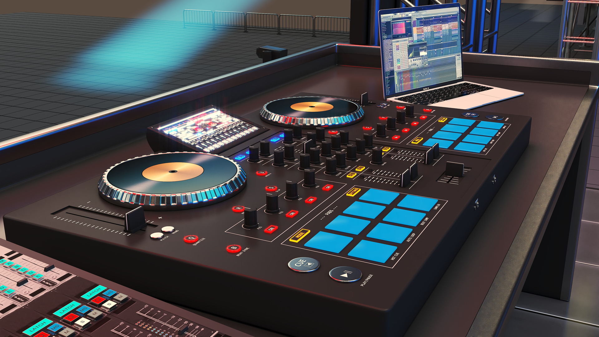 modèle 3D de Set DJ Mega Stage - TurboSquid 1894956