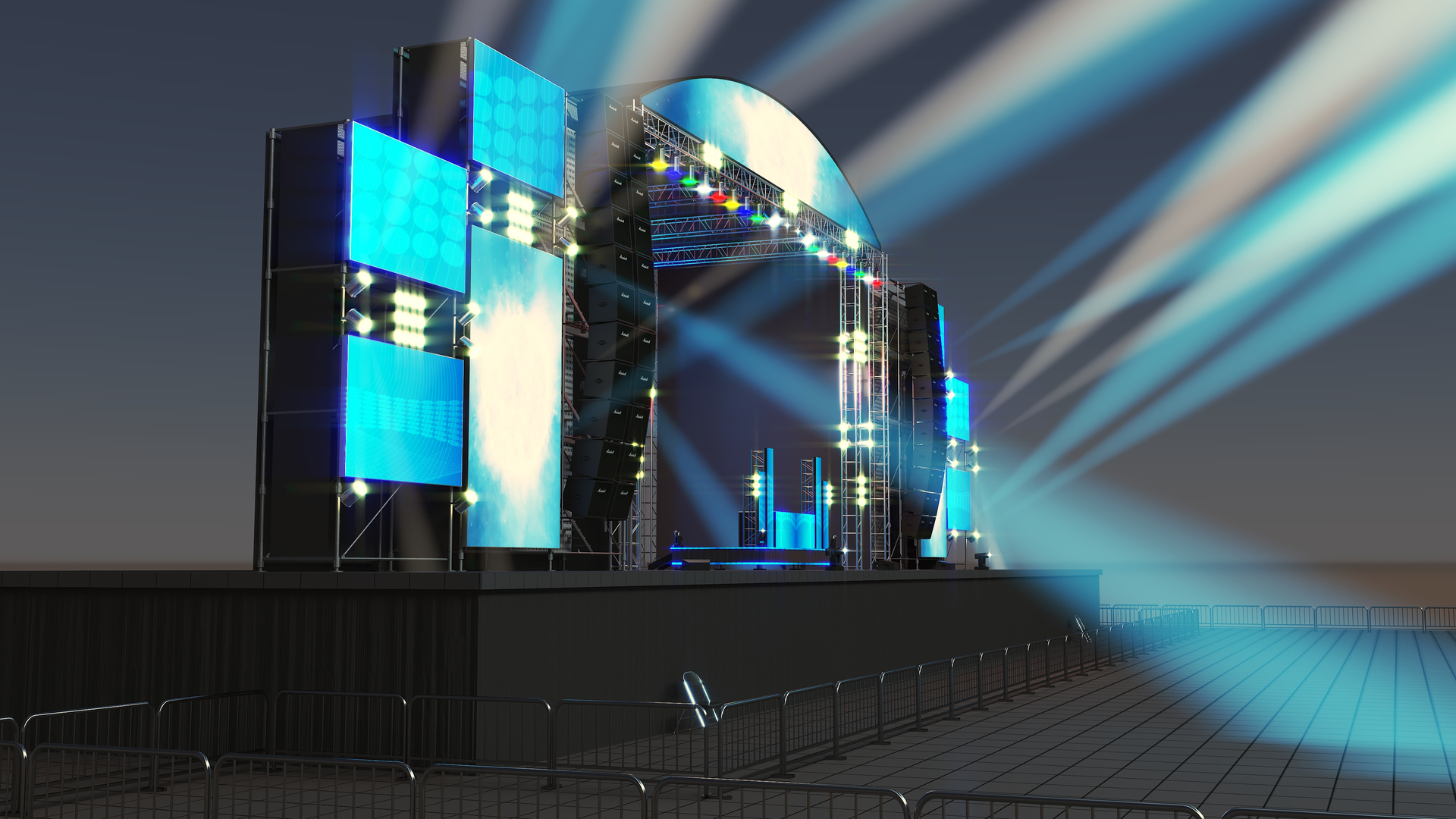 modèle 3D de Set DJ Mega Stage - TurboSquid 1894956